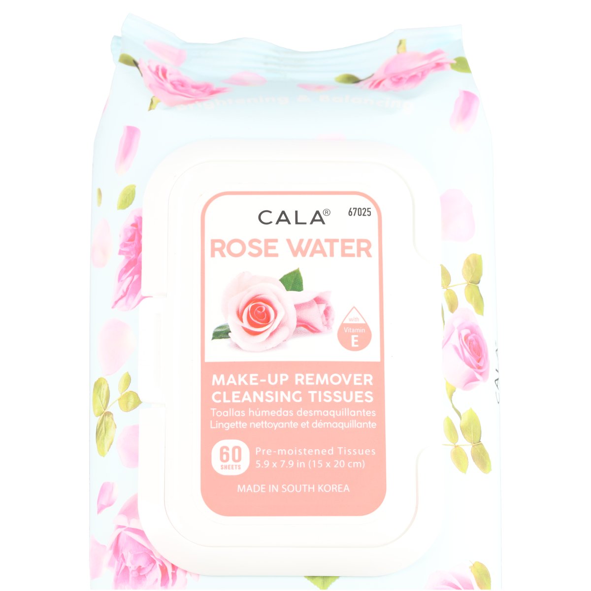 Makeup Remover Cleansing Tissues: Rosewater 60 sheets | CALA | Nuestro ...