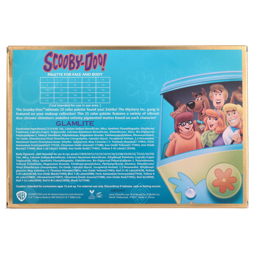 Scooby-Doo™ x Glamlite 25 Color Palette | Nuestro Secreto